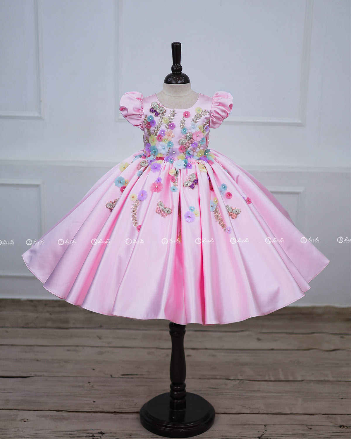 A delicate pastel pink Party Wear Frock Online | Kids Party Wear Online ...