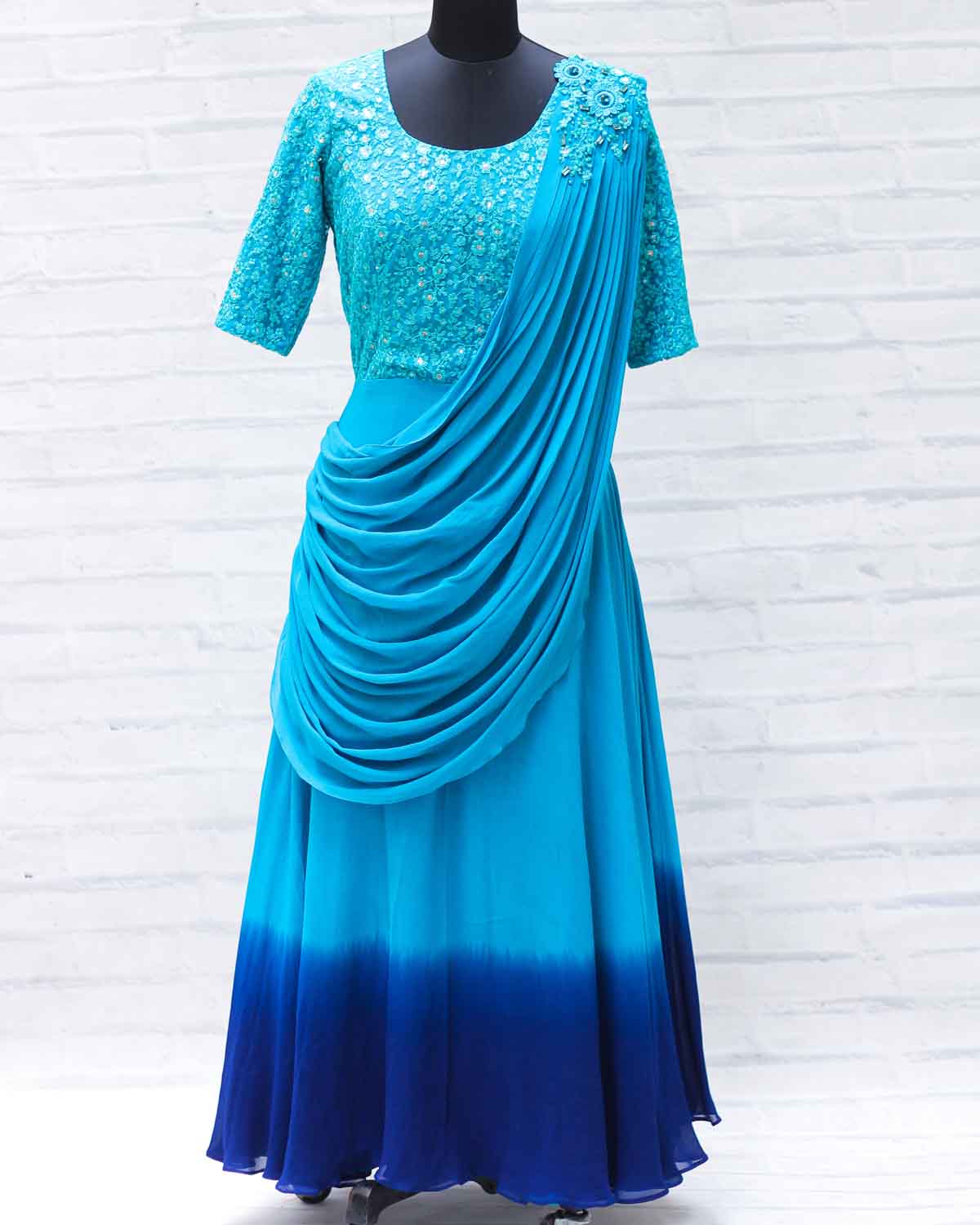 Buy Gradient Gown Online | Couture Gowns for Kids Online – www.liandli.in