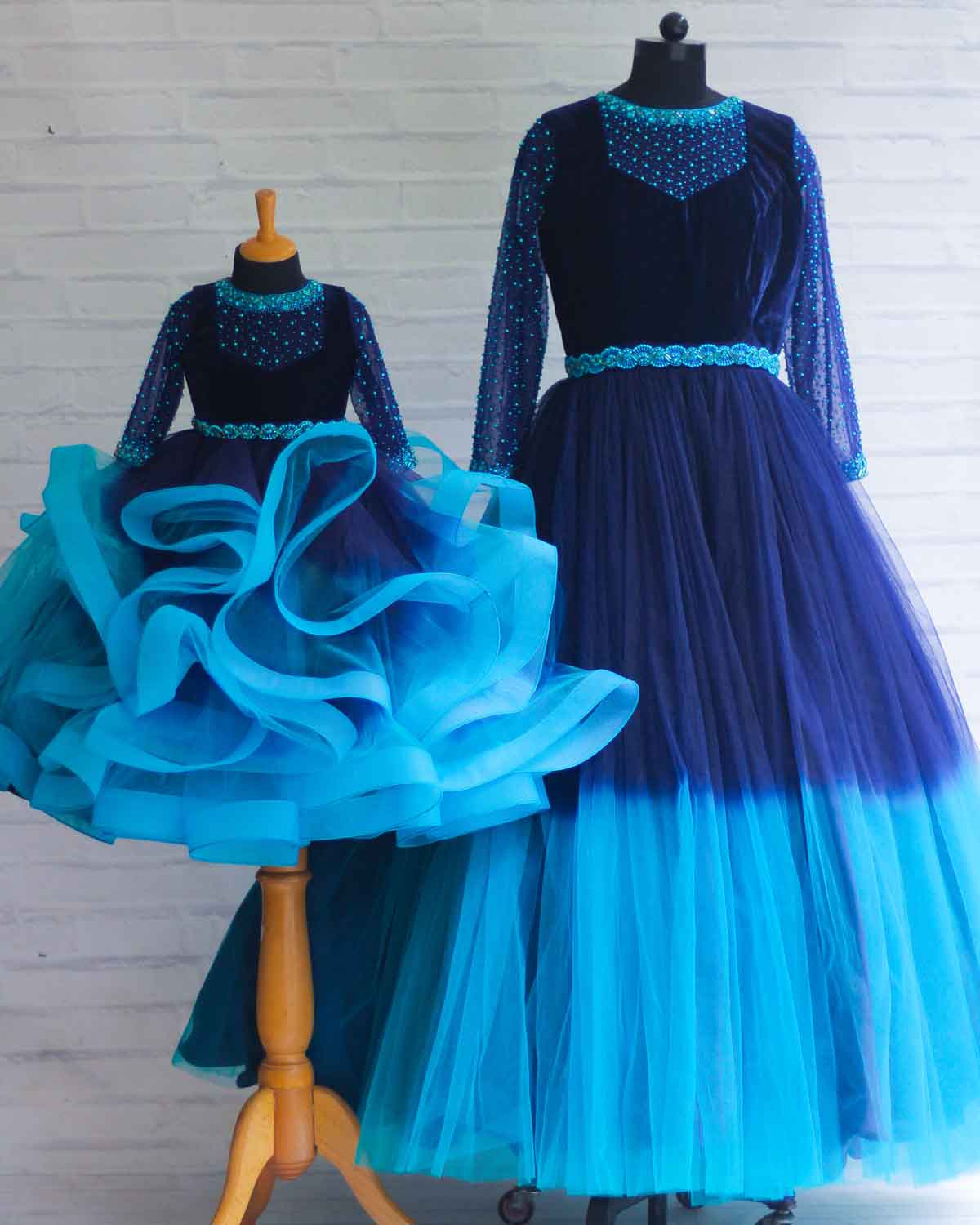 Shop Double Shaded Gown For Women's Online | Buy Designer Party Wear ...